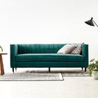 modern hotel fabric textile sofa design with modern wooden legs supplier