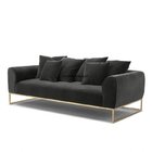 Nordic style indoor home furniture simple and fashion sofa design with stainless steel leg supplier