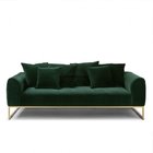 Nordic style indoor home furniture simple and fashion sofa design with stainless steel leg supplier