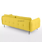 Itailian style furniture design modern fabric home sofa with metal legs supplier
