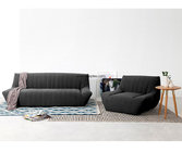 Italian style Modern fabric home sofa set design with fashion low arm supplier