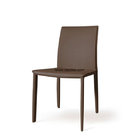 Fashion simply dining chair design with PU/Leather upholstered chair supplier