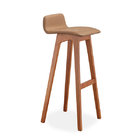 Simple cheap pvc leather bar stool,comfortable bar chair with backrest and foot pad barstool . supplier