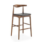 Danish High chair bar furniture wooden counter bar stool, NO.104 solid wood bar stool with armres. supplier