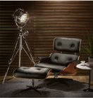 Modern leisure Designer Furniture most Comfortable Leather Reading Chair With Ottoman For living room supplier
