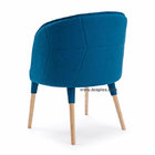 Dining Furniture Wooden Finish Legs Chair Fabric Upholstered seat Velvet Restaurant Chair,Color Optional. supplier