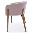 Dining Room Furniture Solid Wood Legs Nordic Modern Lounge Dining Room Armchair. supplier