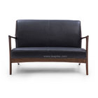 Solid Wood Living Room Furniture Modern Nordic Style Double Seat Sofa Chair. supplier
