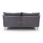 Latest design stainless steel modern fabric sofa in living room. supplier
