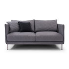 Latest design stainless steel modern fabric sofa in living room. supplier
