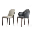 High quality home furniture wooden restaurant leather dining chair,calssic design single seater fabric chair. supplier