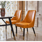 Living room furniture Luxury Style Leather Modern Design Dining Room high back Chair. supplier