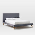 Modern fabric upholster wood latest double bed designs,color optional. supplier