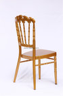 High quality gold metal aluminum sillas napoleon wedding chair for event. supplier