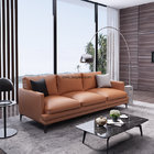 Retro leather sofa set chesterfield 3 seater couch living room master sofa,color optional supplier