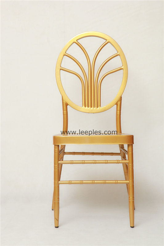 Round back leisure modern metal dining chiavari chair for outdoor and indoor party supplier