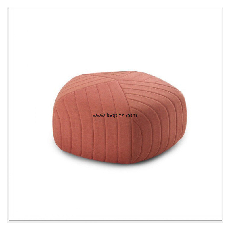 Commerical Furniture Lively Colorful Velvet Fabric Cover Dressing Room Stool Round Ottoman,Color Optional supplier